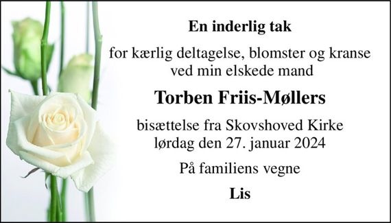 Torben Friis-Møller | Dødsannoncer i Danmark