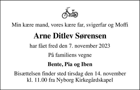 Arne Ditlev Sørensen | Dødsannoncer i Danmark