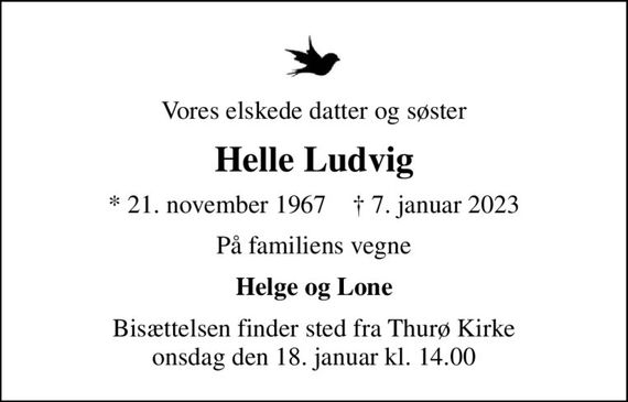 Helle Ludvig | Dødsannoncer i Danmark