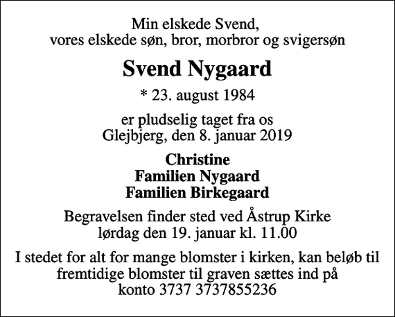 Svend Nygaard | Dødsannoncer i Danmark