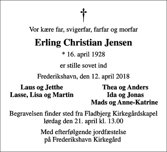 Erling Christian Jensen | Dødsannoncer i Danmark