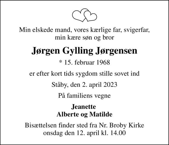 Jørgen Gylling Jørgensen | Dødsannoncer i Danmark