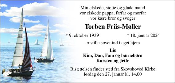 Torben Friis-Møller | Dødsannoncer i Danmark